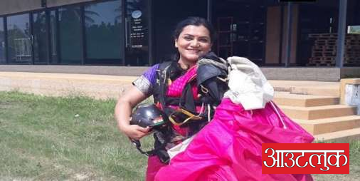 Padma Shri awardee Sheetal Mahajan Rane skydived wearing a traditional ...